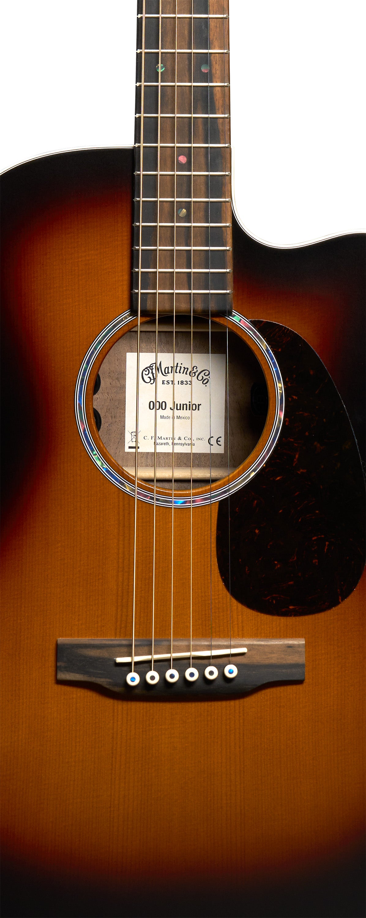 Đàn Guitar Acoustic Martin 000C Jr E Walnut Burst - Junior Series ...