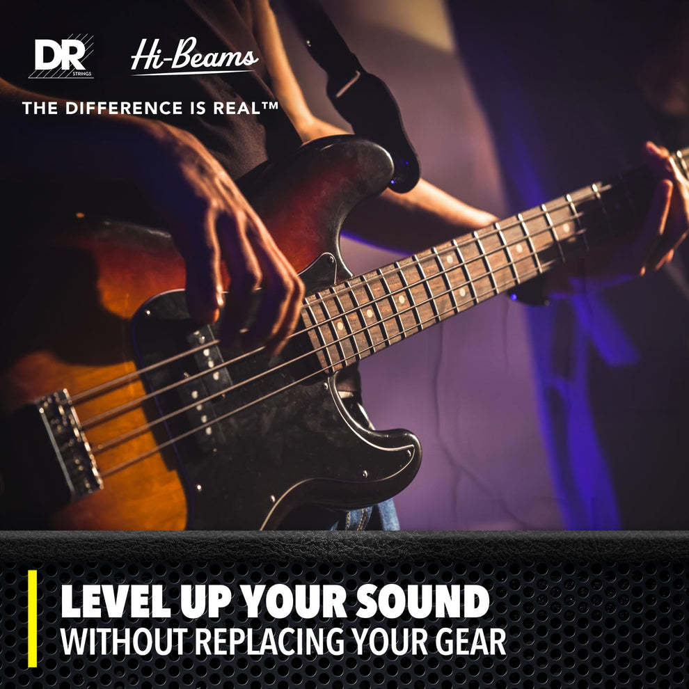 Dây Đàn Guitar Bass DR Strings MR-45 Hi-Beam Stainless Steel - 4 Strin ...