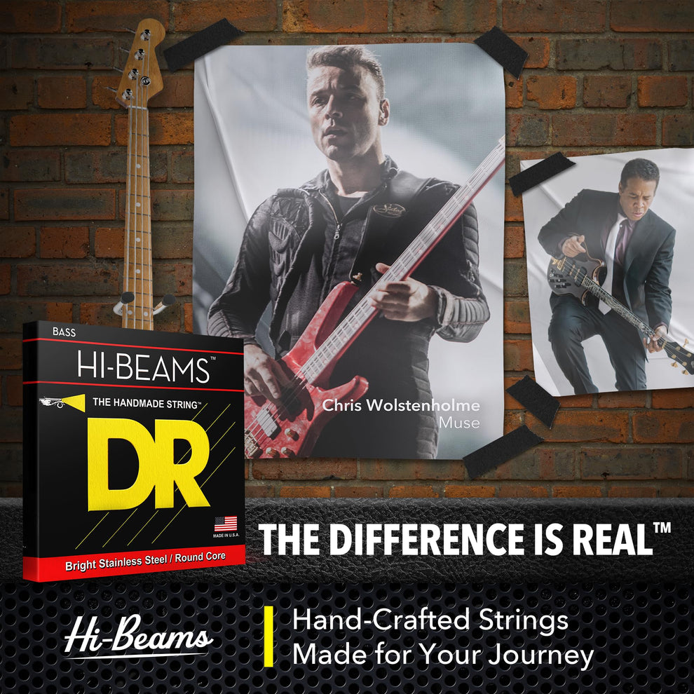 Dây Đàn Guitar Bass DR Strings MR-45 Hi-Beam Stainless Steel - 4 Strin ...