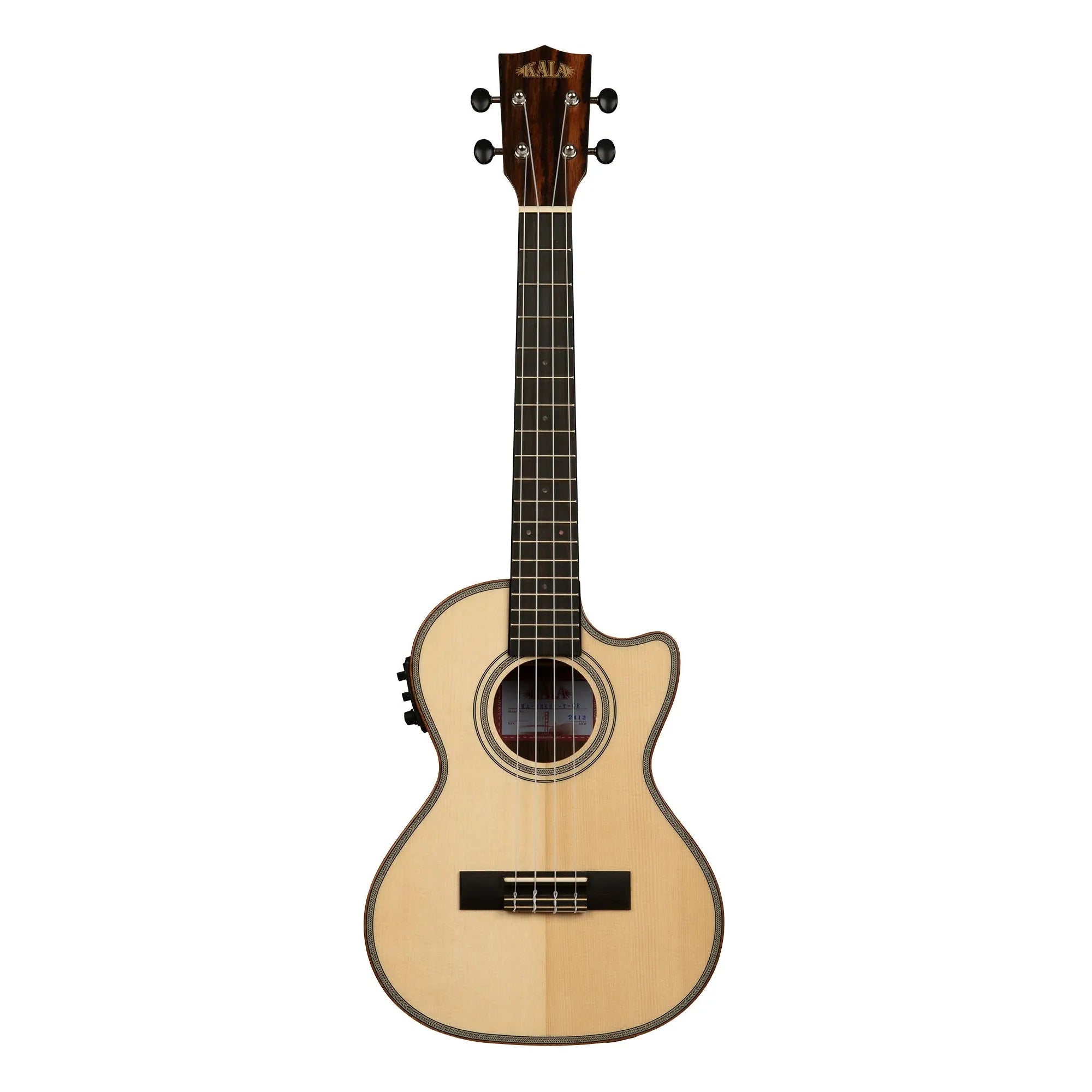 Đàn Ukulele Tenor Kala Solid Spruce Top Striped Ebony EQ KA-SSEBY-T ...