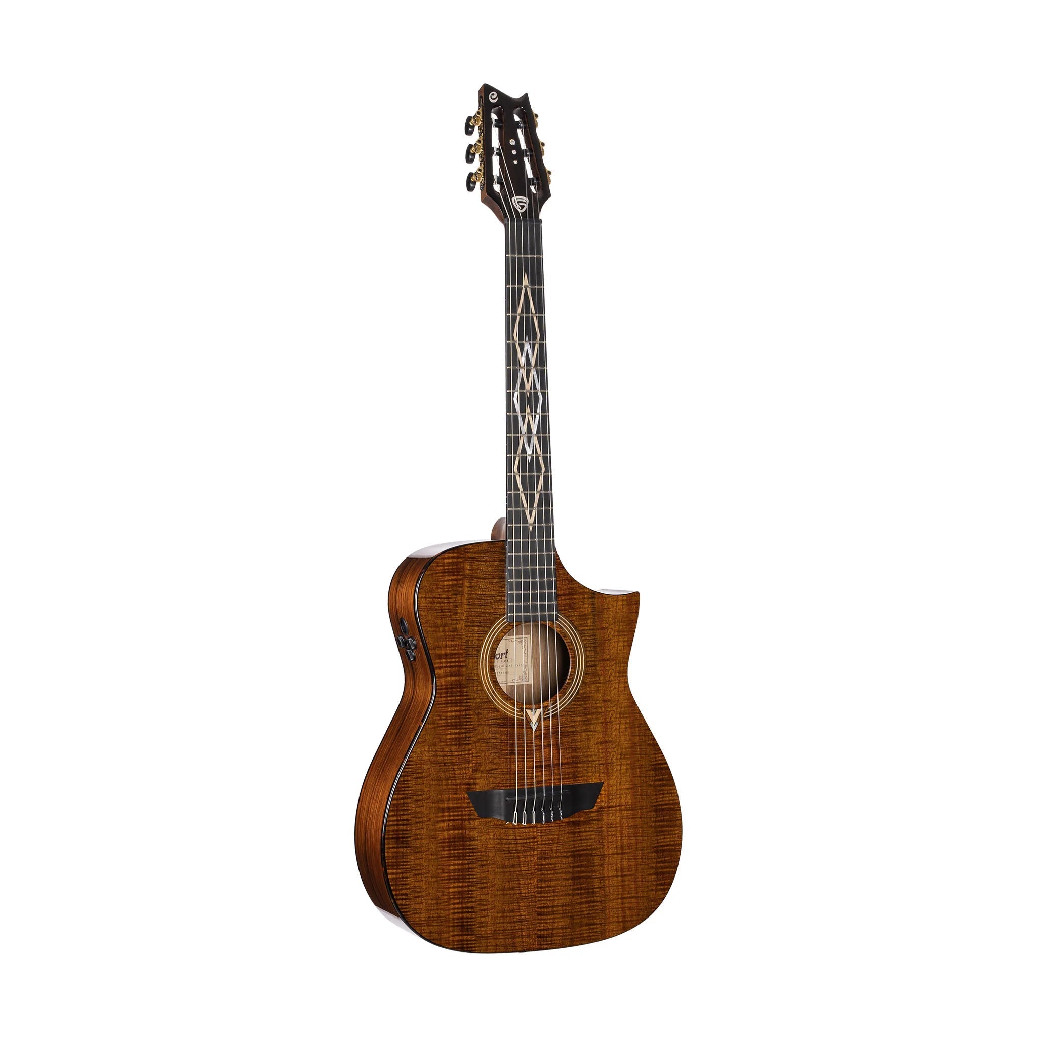 Đàn Guitar Classic Cort Luxe Nylon Frank Gambale Signature, Brown Glos ...
