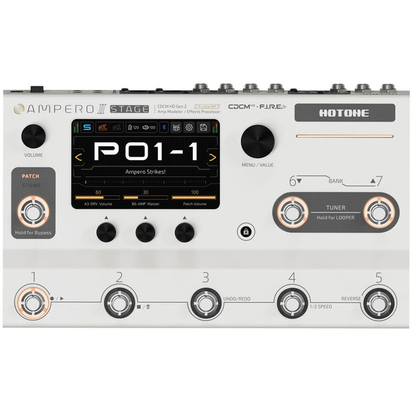 Pedal Guitar Hotone Ampero II Stage MP-380 Amp Modeler and Effects Pro ...
